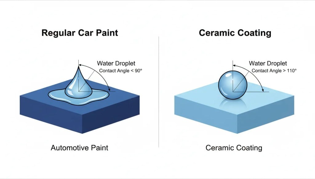 Hydrophobic Properties: Why Water Beads Off Ceramic Coated Cars